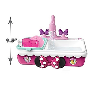 Minnie's Happy Helpers Magic Sink Set, Pretend Play Working Sink, Officially Licensed Kids Toys for Ages 3 Up by Just Play
