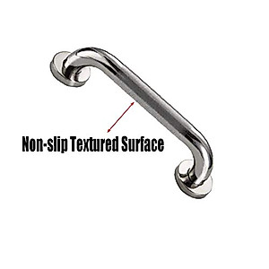 16 Inch Stainless Steel Chrome Shower Grab Bar, ZUEXT Towel Bar, Bathroom Balance Bar, Safety Hand Rail Support, Handicap Elderly Injury Senior Bath Assist Handle