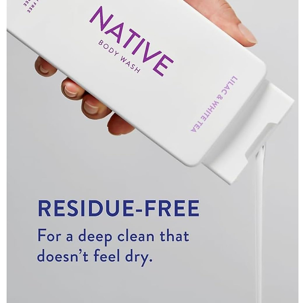 Native Body Wash Contains Naturally Derived Ingredients | For Women & Men, Sulfate, Paraben, & Dye Free Leaving Skin Soft and Hydrating | Lilac & White Tea 18 oz - 2 Pk