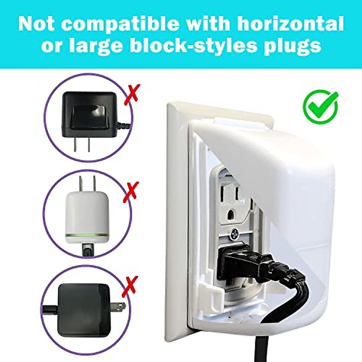 Little Chicks Baby Plug and Outlet Covers for Wall Sockets - 2 Pack - Model CK030