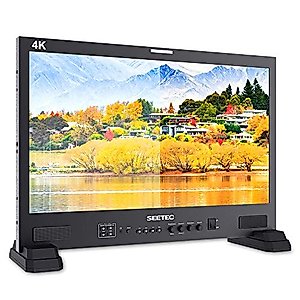SEETEC LUT215 21.5 Inch Built in De Log 3D LUT Broadcast Studio Monitor 3G-SDI 4K HDMI Full HD 1920x1080 for Post and Live Production Broadcast