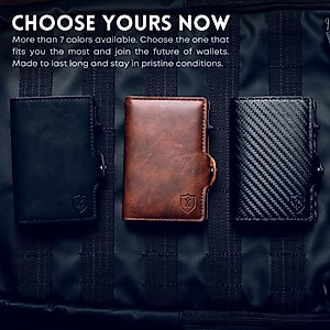 Xclusive Leather Slim Wallet with Smart Tracker | Utilitarian Smart Card Built-in 2 Year Battery & Minimalist Wallet with Money Clip | Blend of Luxury & Utility