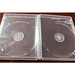 Viva Elite New 5 Clear Blu-Ray Double Case Box 12.5 mm Standard Size WITH Logo Hold 2 Discs