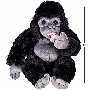 Rhode Island Novelty Adventure Planet Animal Den 8" Plush Baby Gorilla with Pacifier Stuffed Animal