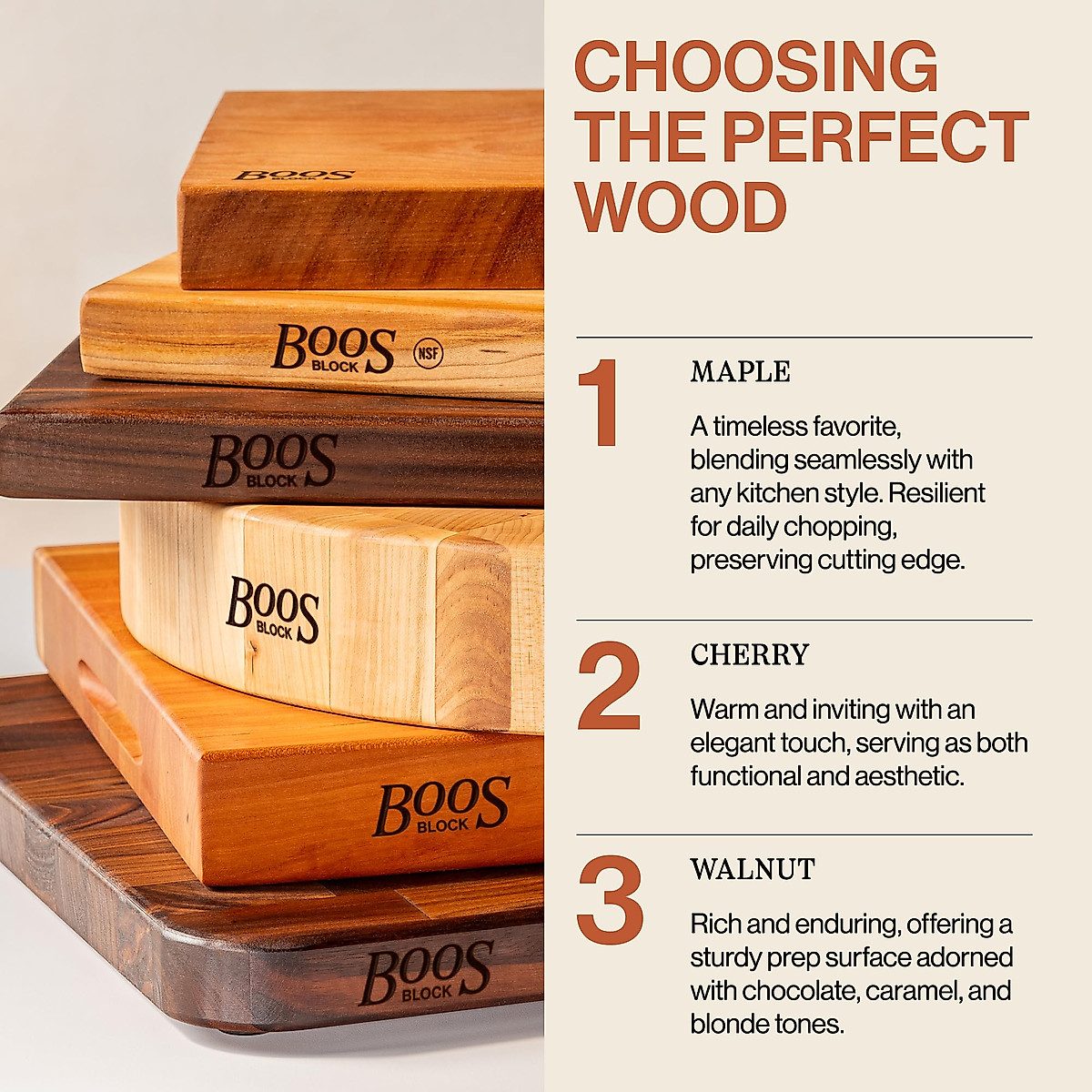 John Boos Block Chop-N-Slice Maple Wood Edge Grain Reversible Cutting Board, 16 Inches x 10 Inches x 1 Inches