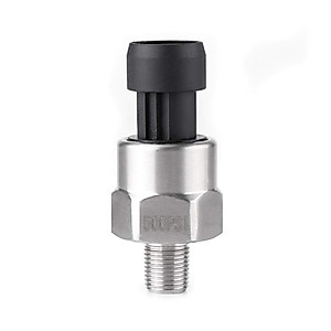 Water Pressure Transducer,1/8NPT Thread Stainless Steel Pressure Transducer Sender Sensor 30/100 /150/200/300/500 psi for Oil, Fuel Air, Water