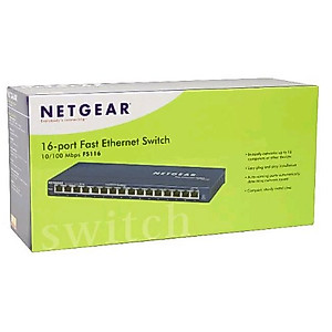 Prosafe 16port 10/100 Desktop Switch With 8port Poe Fs116p