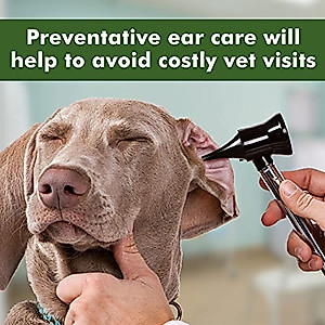 Ear Cleaner Wipes by Arava - for Dogs Cats Puppies & Kittens - 100 Count - Natural Medicated Cleansing Deodorizer - Removes Dirt Wax