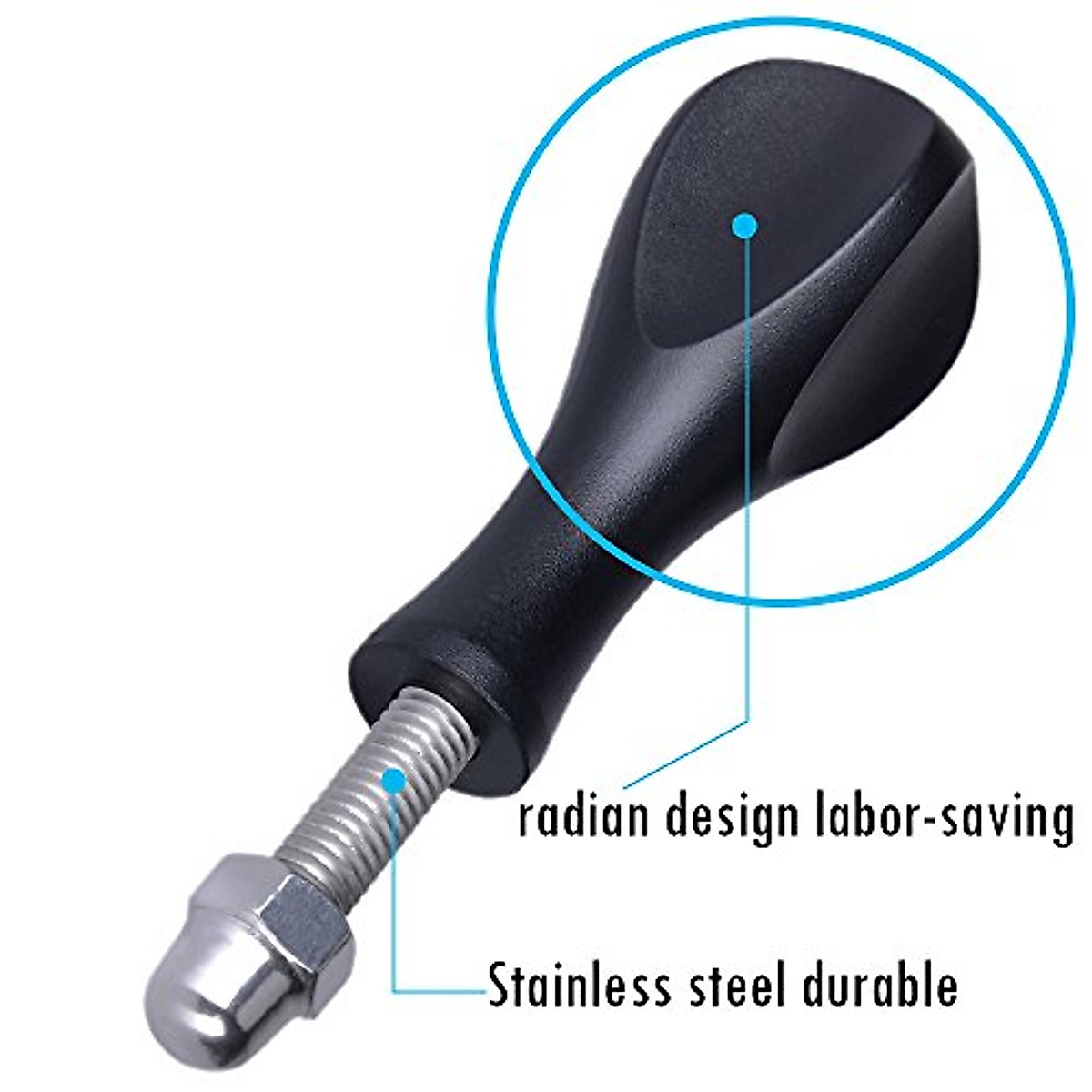 Suptig Thumbscrews 3pcs Long Thumbscrew and 1pc Short Thumb Screws for Gopro Hero 11 Hero 10 Hero 9 Hero 8 Hero 7 Hero 6 Hero 5 Hero 4 Hero 3+ Hero 3 Gopro Max Session and Yi Action Sjcam Akaso Cam