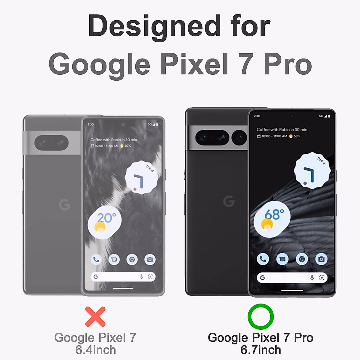 Tnarru Clear Compatible with Google Pixel 7 Pro Case with Magnetic Ring Holder Kickstand [Non-Yellowing] Transparent TPU Slim Thin Shockproof Protection Pixel 7 Pro Phone Case -Silver