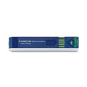 STAEDTLER Mars Lumochrome Colour Drawing Refill 2 mm Green for Lead Pencils 204-5 ST