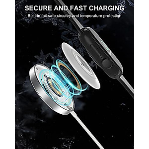 Basesailor Magnetic Wireless Charger with USB Adapter, 3 in 1 Portable Travel Cordless Qi Fast Charging Pad Station for MagSafe, iPhone 14 13 12 11 Plus Pro Max Mini,AirPods 3 2 Pro,Samsung S23 S22