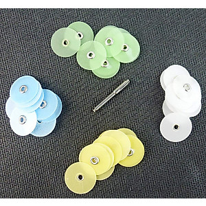 40Dental Composite Finishing Polishing Disc Universal Kit Metal Bush Easyinsmile (10MM)