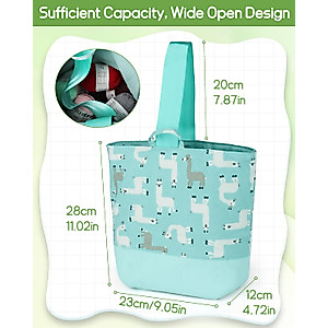 Katech Upgrade Knitting Tote Bag, Portable Knit Wrist Bag for Yarn Holding, Lightweight Travel Wrist Bag for Knitting Yarn Storage Bag Organizer Yarn Holder Bag on The Go Green