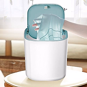 Baoer Portable Washing Machine,Folding Fully Automatic Laundry Machine, Ultrasonic Electric Washing Machine USB Charging Mini Tabbletop Clothes Washing White