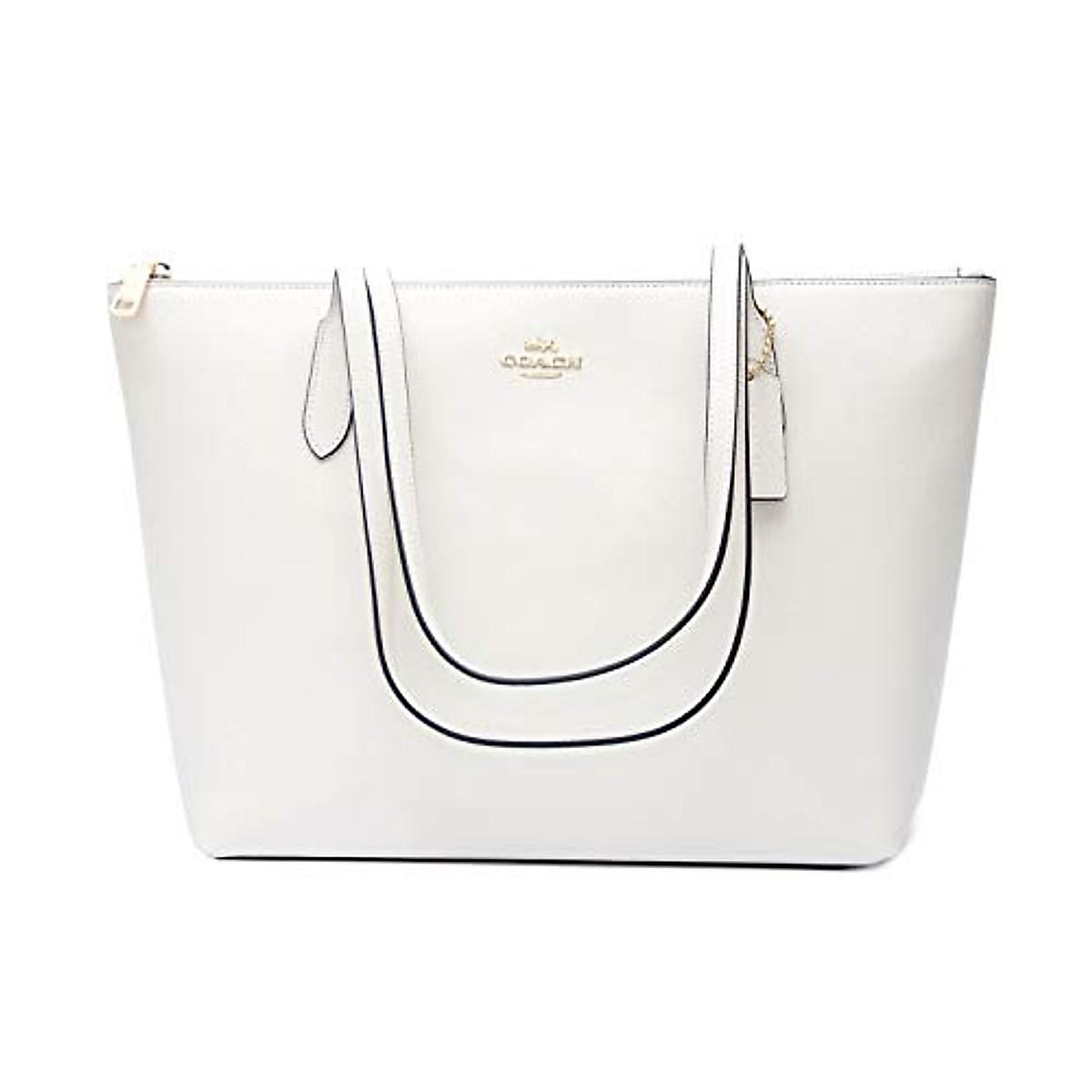 Coach Zip Top Tote in Chalk