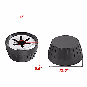987101 Wheel Hub Caps Replacement Parts for Weber Charcoal Kettle Grill and Old Weber Genesis Grill Wheel Axle Hubcap Push on Axle Cap Retainer BBQ Grill Kenmore Grill Wheels Parts 2pcs
