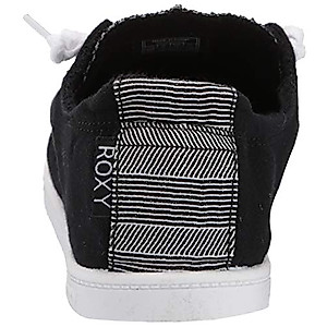 Roxy Women's Bayshore Slip ON Shoe Sneaker, Black/Anthracite 20, 11