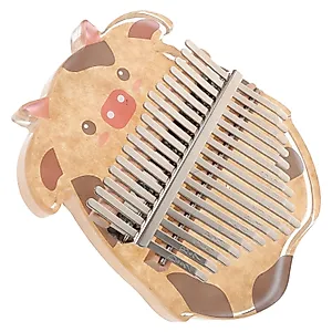 EXCEART 1pc Finger Piano Childs Piano 17 Keys Thumb Clear Thumb Piano Hand Bells Chimes Knock Thumb Pianos Marimbas Instrument African Kalimba Kids Piano Acrylic Percussion Stainless Steel