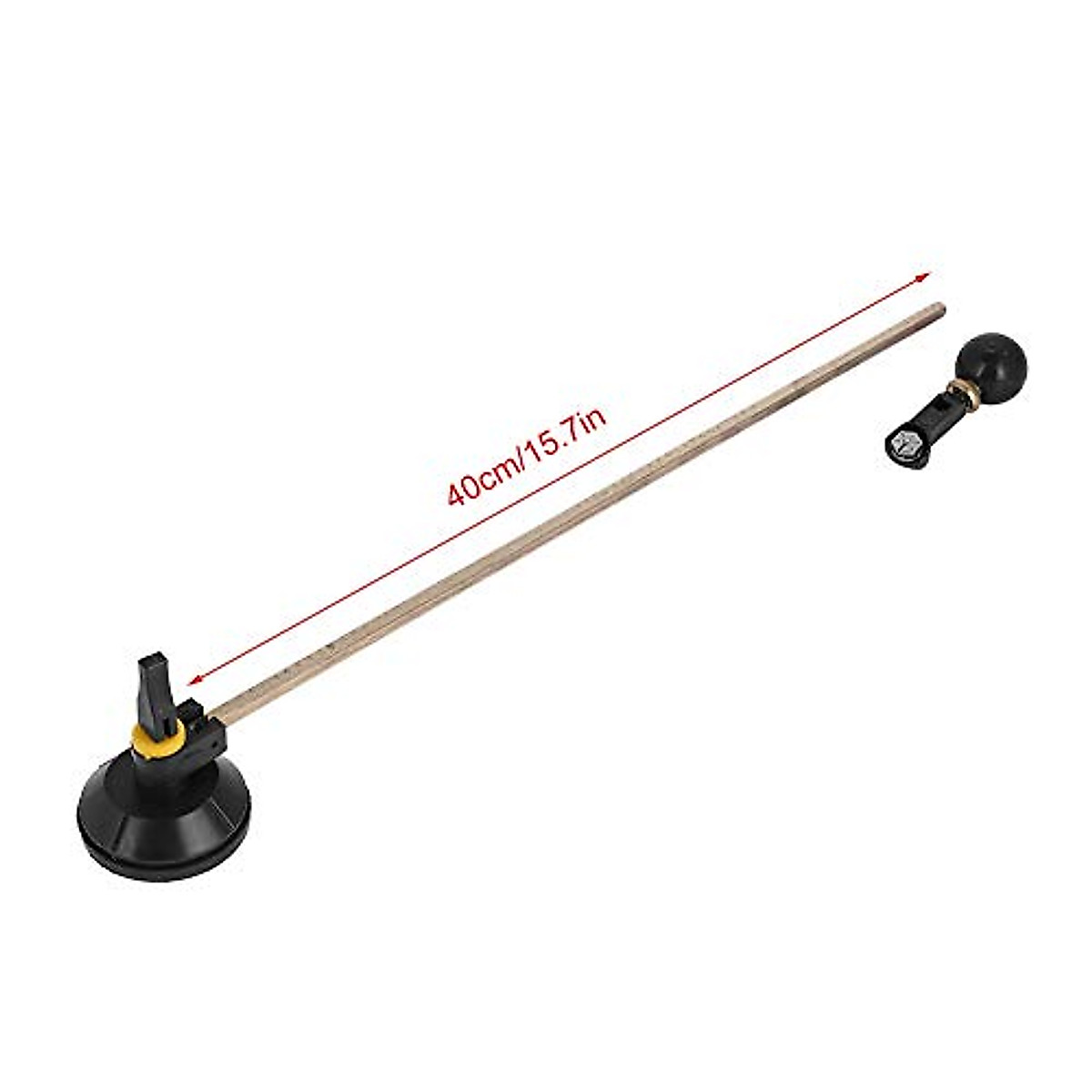 Heavy-Duty Glass Cutter, 6 Wheel Compasses Circular Cutting Cutter with Suction Cup Circle(80cm)