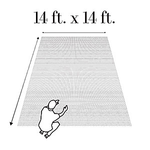 Dalen Bird X Protective Mesh Netting - Keep Birds and Pests Away from Your Garden – Non Toxic - Made in The USA - 14' x 14'
