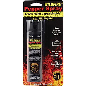 Wildfire Pepper Spray Gel Bundle - Lot of two - (2) Wildfire Pepper Spray Gel Units - 2 oz and 4 oz (1 of each)