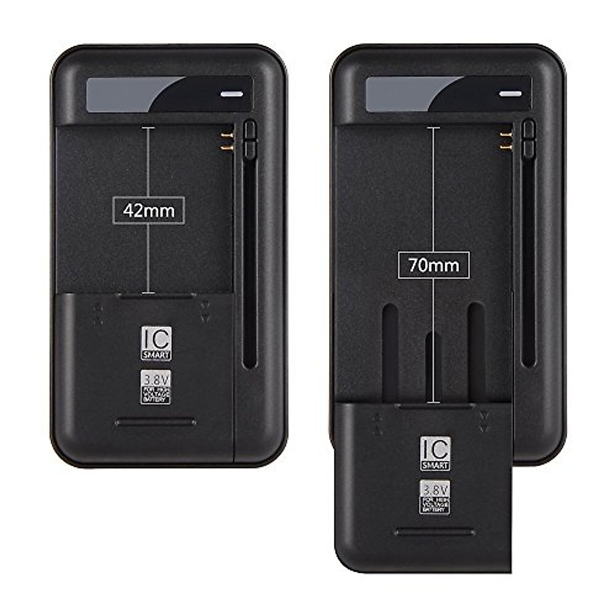 Onite Universal Battery Charger with USB Output Port for 3.8V High-Voltage Battery of Samsung Galaxy S2 S3 S4 J5, Note 2 3, Edge, Mega, LG Optimus G G2 G3