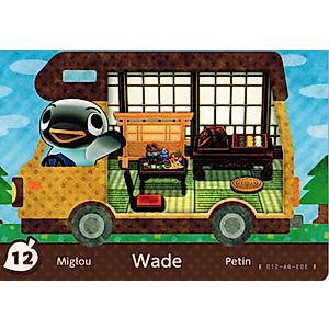 Nintendo New Leaf Animal Crossing Welcome Amiibo Card Wade 12/50 USA Version