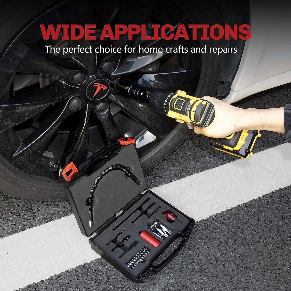 ColumPRO 22PCS Superbit Flexible Drill Bits Extension&Universal Socket Tool Set, Tools for Men, Stocking Stuffer, Christmas Gift for Dad, Husband, Boyfriend