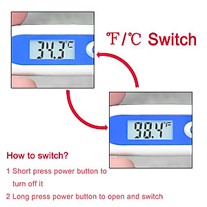 BESTWYA Oral Thermometer, Digital Thermometer for Fever (A, Pack of 4)