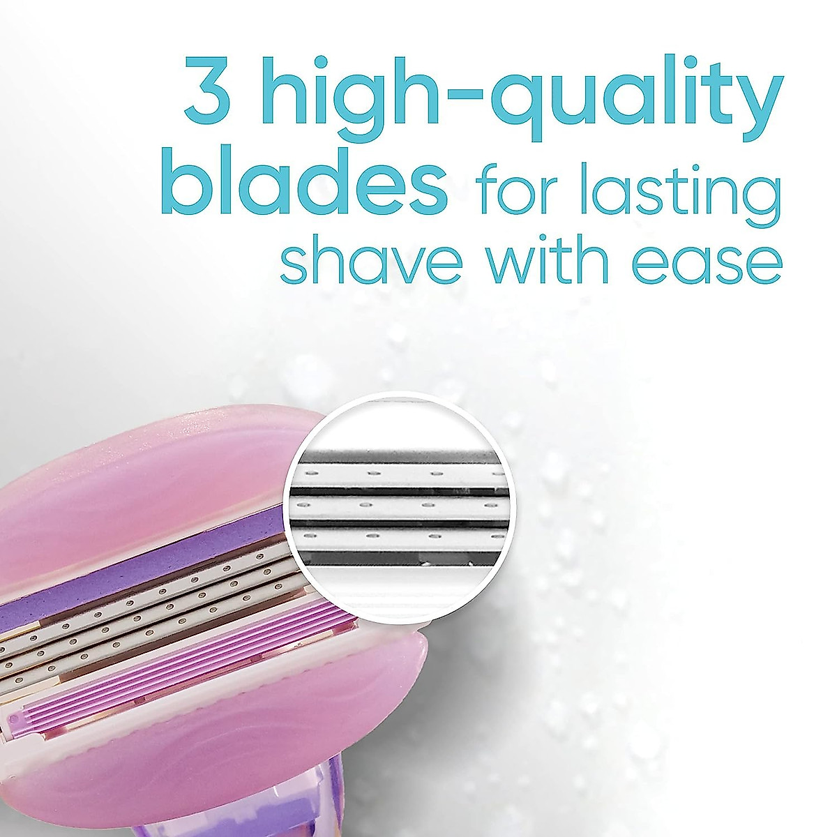 Gillette Venus ComfortGlide Womens Razor Blade Refills, 6 Count, Freesia Scented Gel Bar Protects Against Skin Irritation