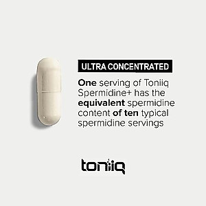 22mg Ultra Concentrated Spermidine Supplement - 3rd Party Tested Spermidine Supplements for Men and Women - Rice Germ Extract and Trihydrochloride Complex Blend - 60 Vegetarian Capsules - 30 Servings