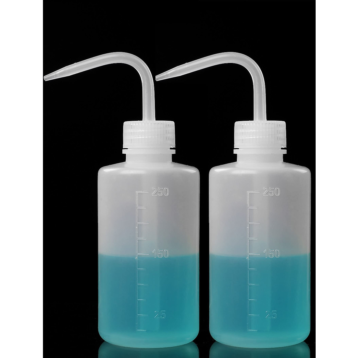 HOOMBOOM 2Pcs Tattoo Wash Bottle 250ml | 8oz Water Squirt Bottle Succulent Watering, Safety Rinse Bottle Watering Tools for Medical Succulent Cleaning Washing Bottle White