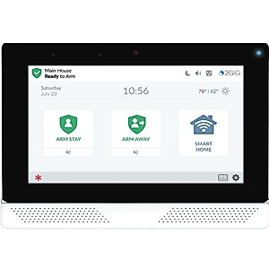 2GIG 2GIG-EDG-NA-VA Security and Automation Panel, Facial Recognition Disarm, Improved 7" Screen with Brighter Color and Greater Detail, Intuitive 1 Button Access to Smart Home Devices