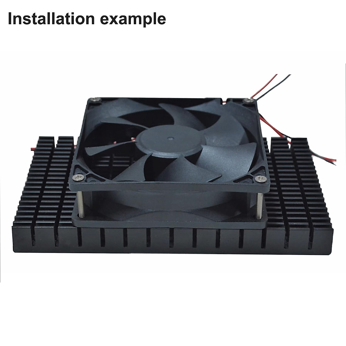 Awxlumv Aluminum Large Heatsink 5.9 x 3.6 x 0.59 Inch /150 x 93x 15 mm Black Heat Sinks Fins for Cooler RTX 3090 3080 ti Backplate PCB LED Motherboard (2 Pcs)