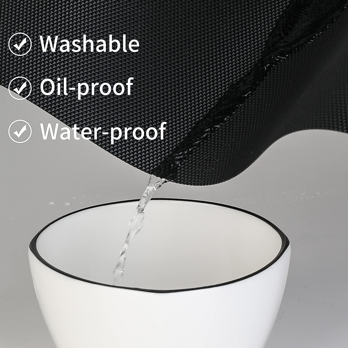 Kitchen Shelf Liner Drawer Liners, Non-Adhesive Refrigerator Liners Waterproof Fridge Mats with Strong Durable Kitchen Cabinets Mat for Drawers, Shelves, Pantry