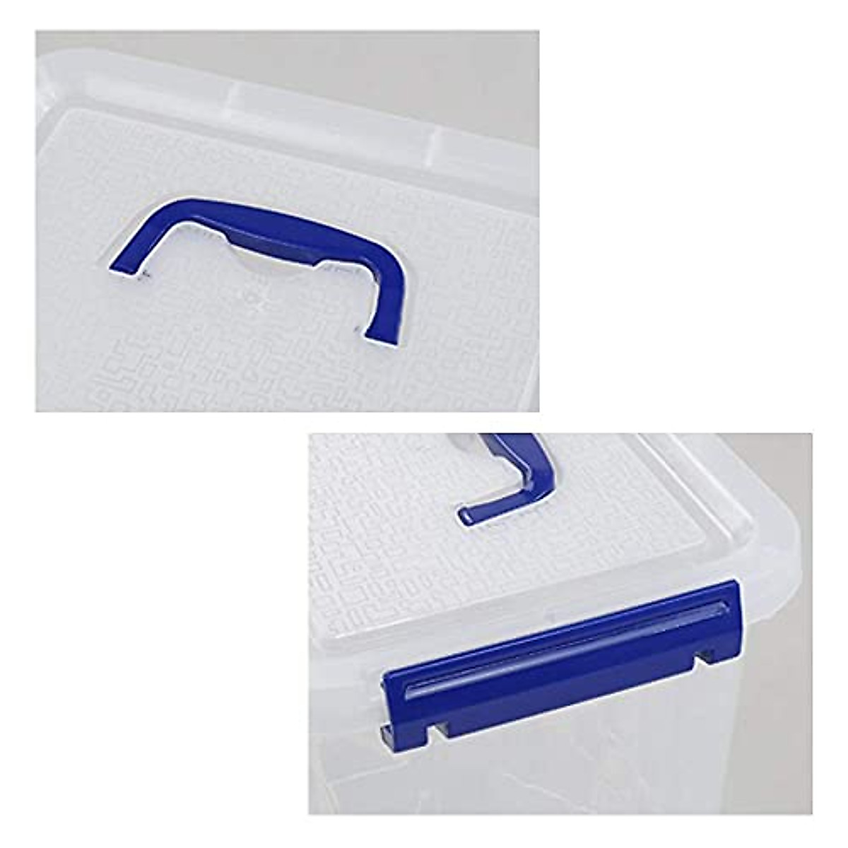 EudokkyNA Clear Storage Box with Lid, 6 Liter Plastic Bins Set of 6