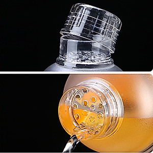 2pcs Plastic Cocktail Shaker, Transparent Drink Mixer Wine Shaker with Scales and Strainer Top for Bar Party Home Use (33oz/1000cc)