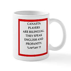 CafePress Canasta Joke Mugs Ceramic Coffee Mug, Tea Cup 11 oz