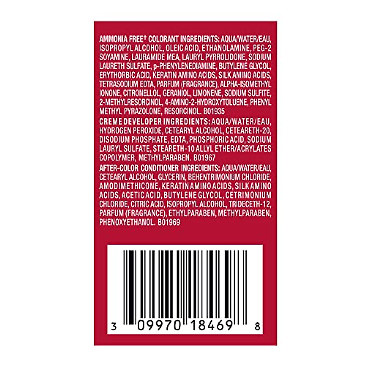 Revlon Permanent Hair Color, Permanent Red Hair Dye, Colorsilk with 100% Gray Coverage, Ammonia-Free, Keratin and Amino Acids, Red Shades (Pack of 3)