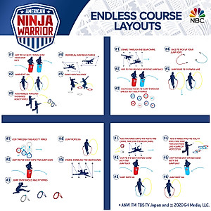American Ninja Warrior Competition Obstacle Course - Competition Race Course - Great For Children, Teens, and Adult Athletes - Perfect Outdoor Fun Racing Obstacles For All Ages!