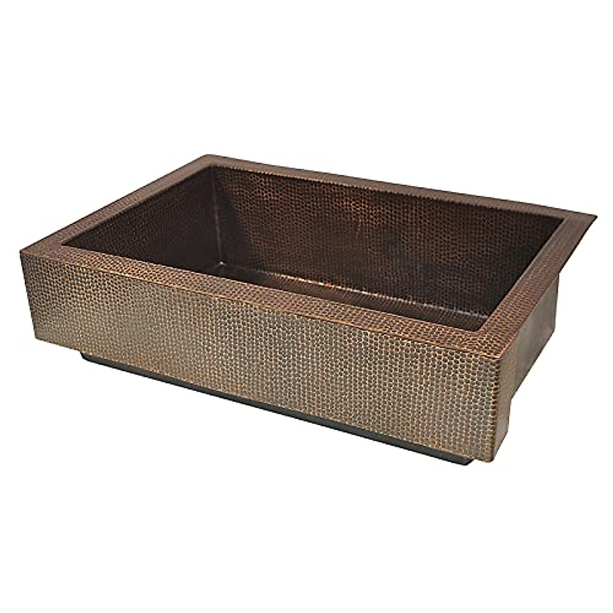 Copper Farmhouse Kitchen Sink Short Apron