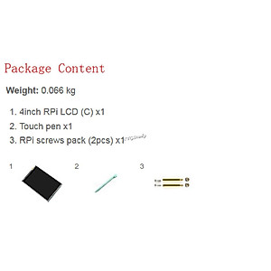 4inch RPi LCD (C), 4 inch 480x320 125MHz High-Speed SPI Resistive Touch TFT Screen Display Supports Raspberry Pi 4B/3B+/3B/2B/B+ Raspbian FBCP Play Video Game @XYGStudy