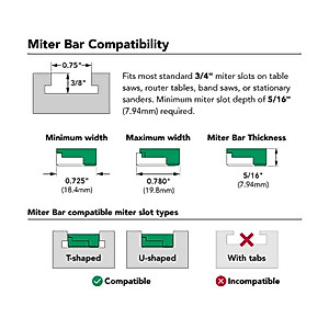 Microjig DV-360ZP750B1 Zeroplay 360-Degree Adjustable Versatile Accurate and Easy to Use Sled Kit compatible with T and U shaped Miter Bars
