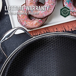 HexClad 4 Piece Hybrid Stainless Steel Cookware Set - 10 Quart Stockpot and 7 Quart Saucepan Pot, Easy to Clean, Dishwasher & Oven Safe, Non-Stick, Perfect for Soups, Stews and Boiling Seafood