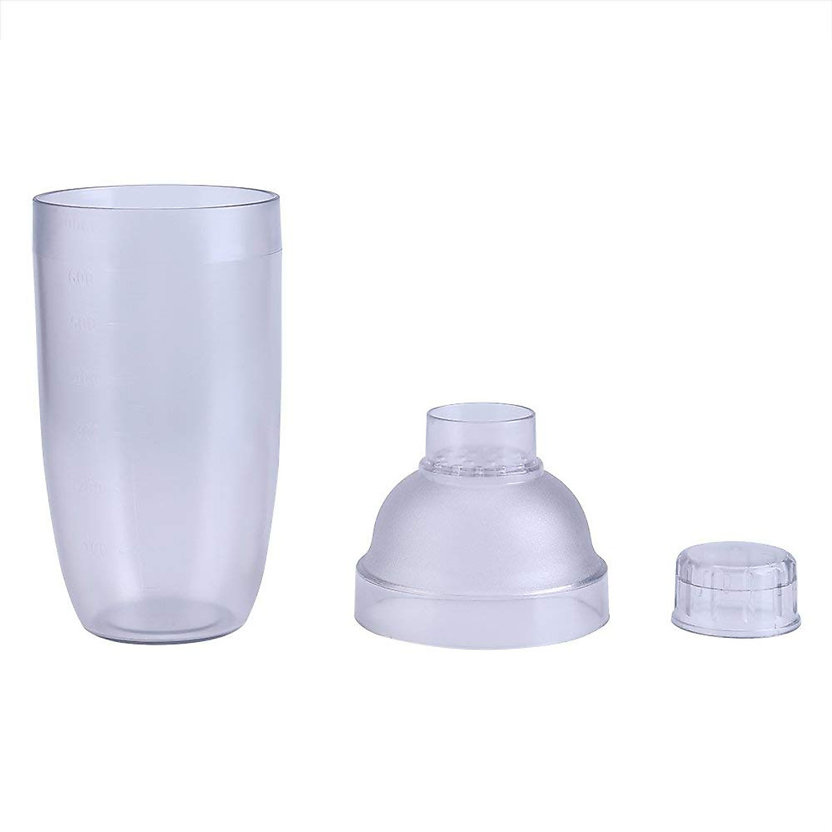 Cocktail Shaker,Anti-leakage Transparent PC Milk Tea Cocktail Drink Shaker Bar Tool 700C Shaker Mixer for Bartending and Home Bar,Essential Bar Accessories Bartender Kit
