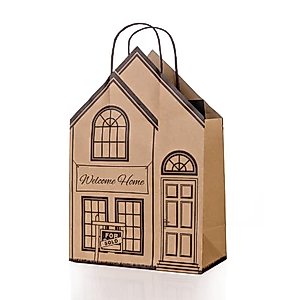 Welcome Home Bundle of 10 House Shaped Gift Bags