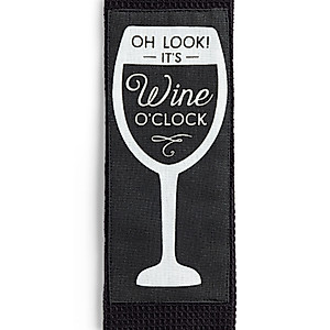 DEMDACO It's Wine O'Clock Extra Long Cotton Blend Over The Shoulder Kitchen Towel Boa