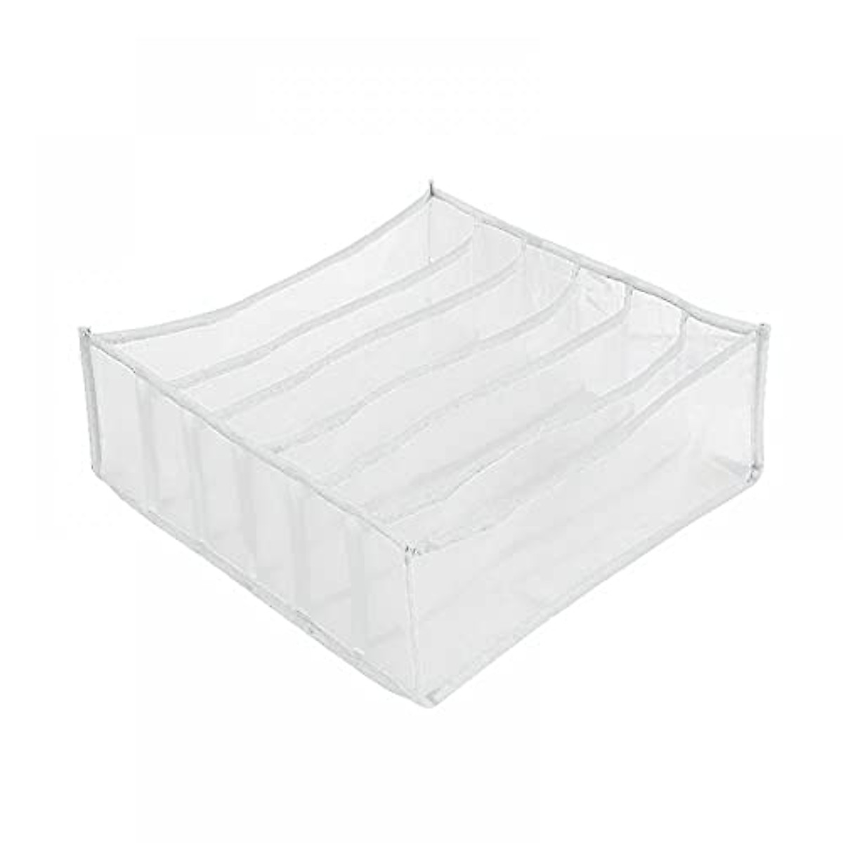 JEK Underwear Drawer Organizer, 3 Sets Closet Storage Boxes Dresser Drawer Organizers for Underwear, Socks, Clothes, Stockings, Scarves, Ties and Bras