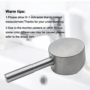 QINGSHENG 1set Faucet Handle Faucet Replacement Parts， Stainless Steel Faucet Single Lever Handle Kit Set，Faucet Handle for 35mm Faucet Valve(4#)